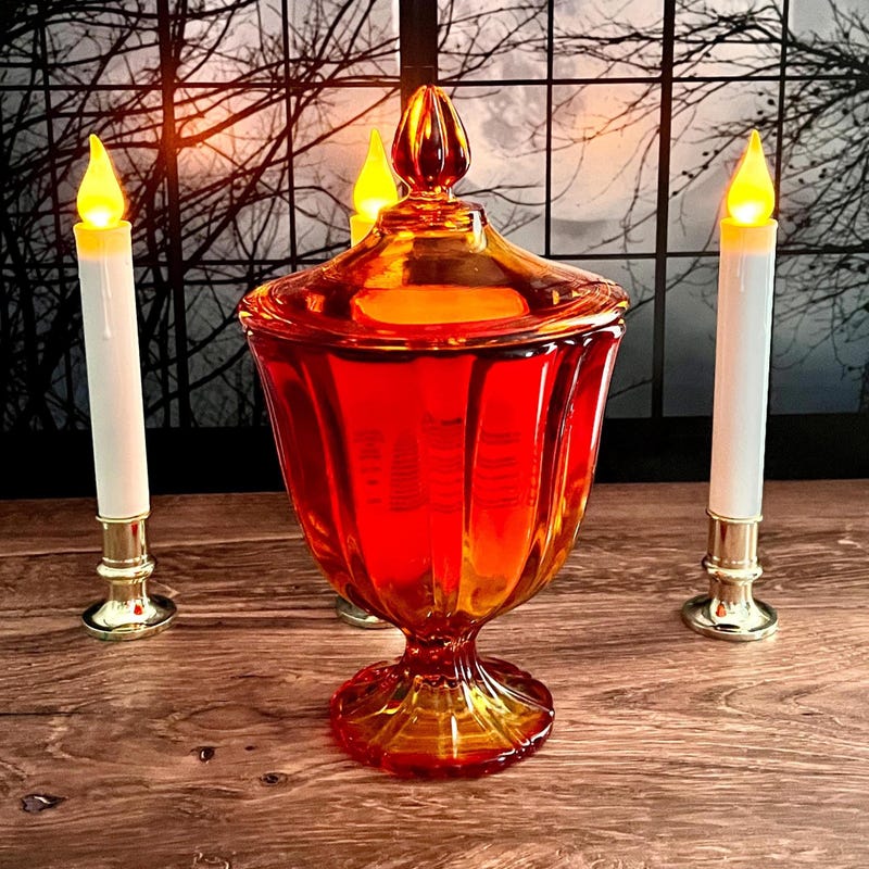 Amberina Glass - Etsy