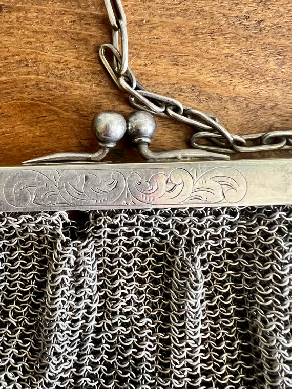 Antique Armor Purse Vintage Chainmail Wristlet Mesh P… - Gem