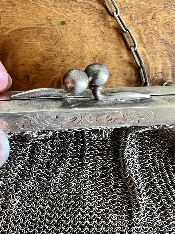 Antique Armor Mesh Purse - Gem