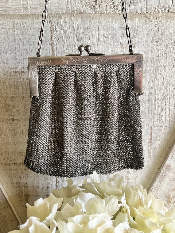 Antique Armor Mesh Purse - Gem