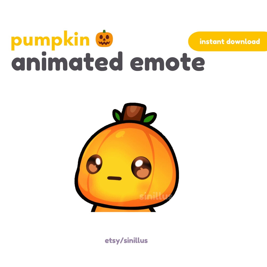 Animated Pumpkin Walk Emote: Spooky Chibi Gif (digital Download) - Etsy