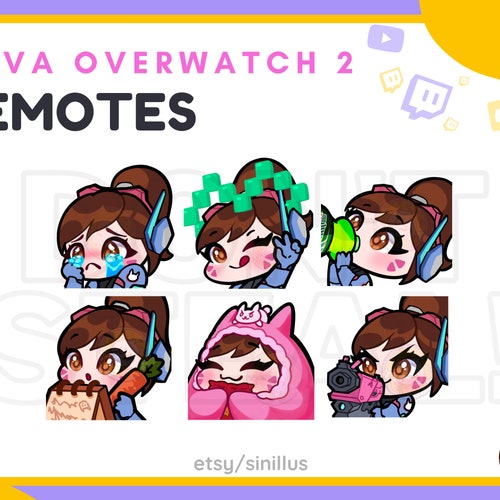 Lifeweaver Overwatch 2 Twitch Emotes Set of 6 Kawaii Chibi - Etsy