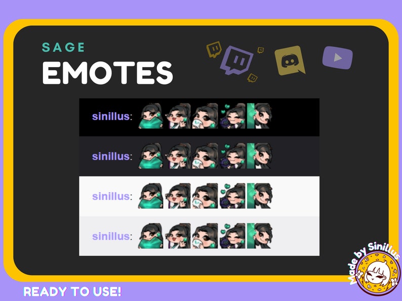 Sage Valorant Emote Set/ Twitch Emotes Pack / Emoji /discord - Etsy