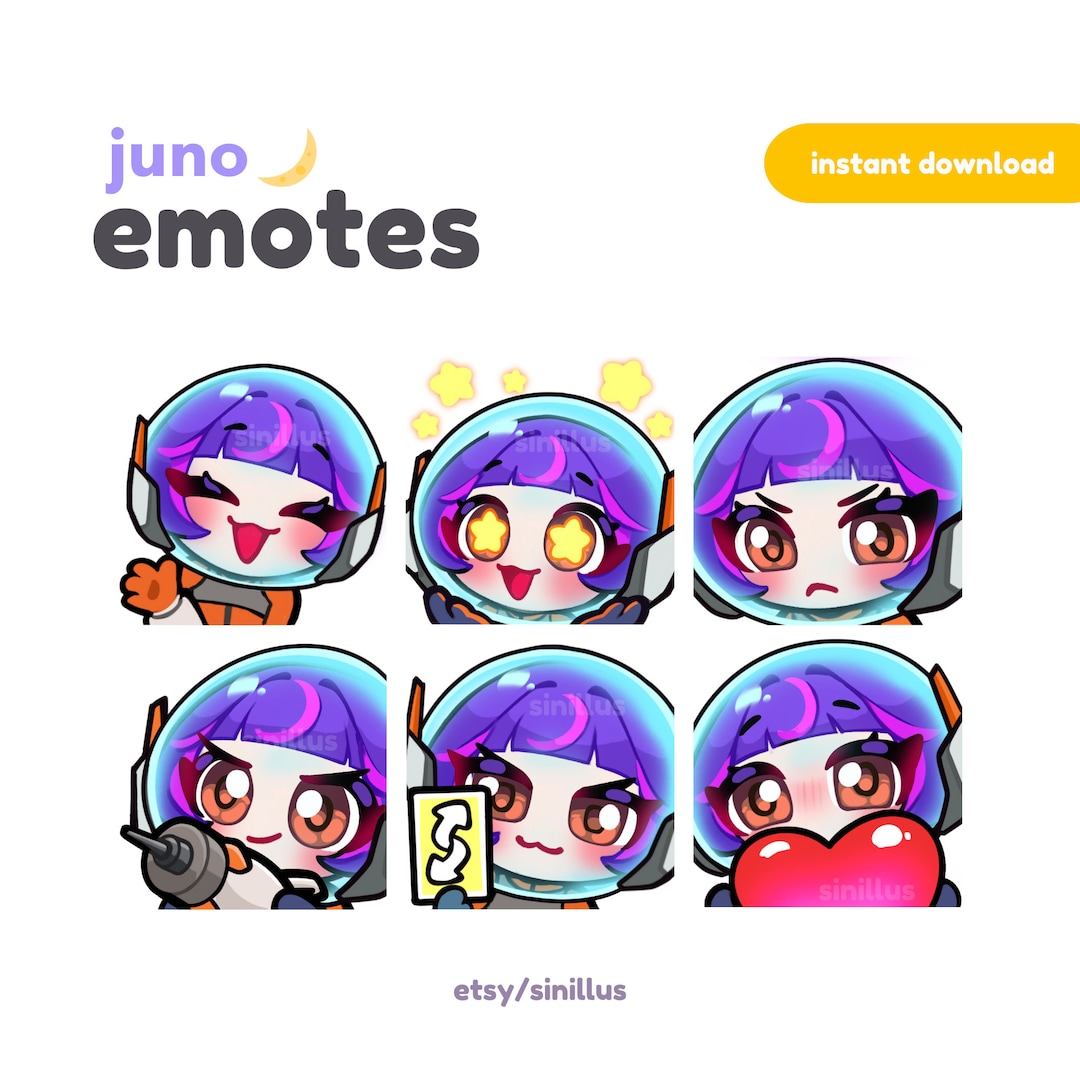 Juno Overwatch Emote Set/twitch Emote Pack /discord / Youtube / Emote ...