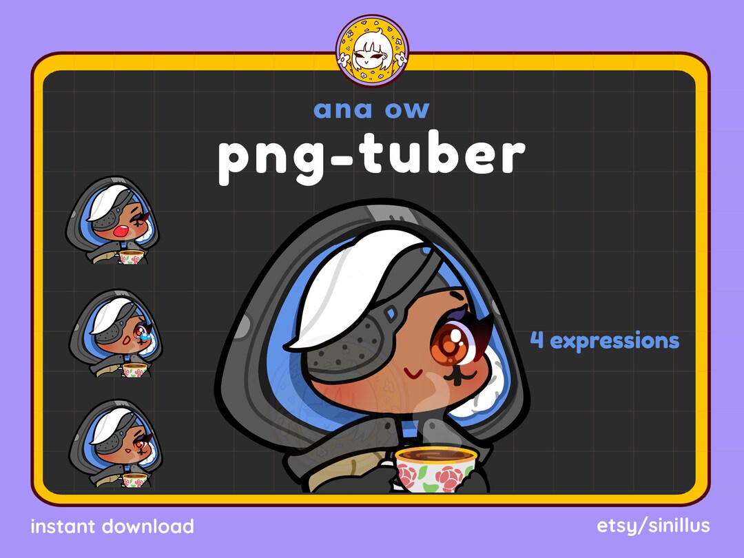 Ana Overwatch 2 Pngtuber / Twitch Streamer /Discord Reactive - Etsy México