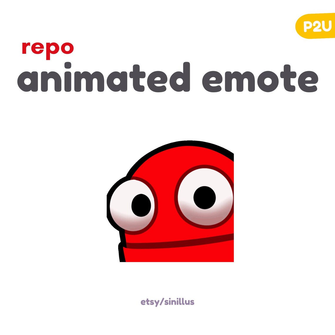 ANIMATED Repo Side Eye Emote / Twitch Emotes / Spooky Emoji/discord ...