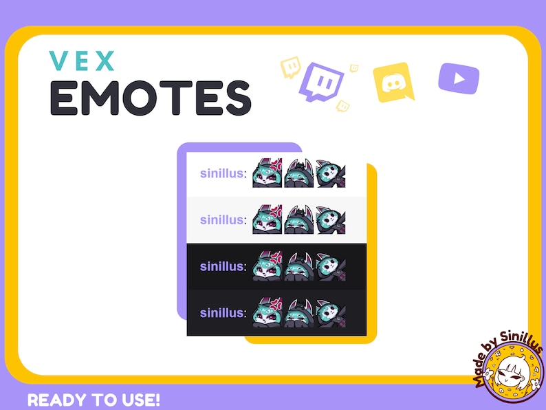 Vex Leauge of Legends Emote Set / Twitch Emotes Pack / Emoji / Discord ...