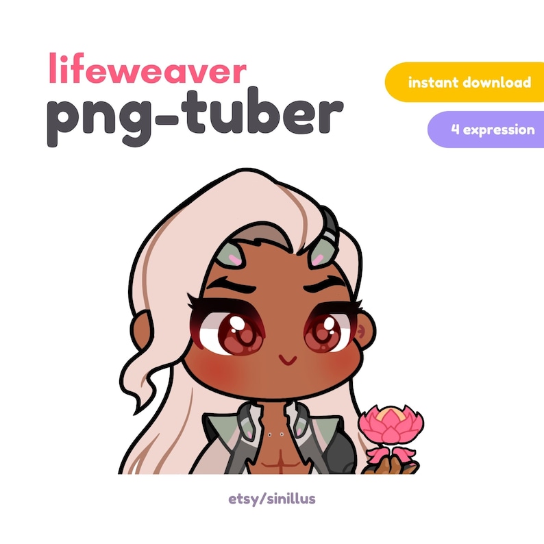 Lifeweaver Overwatch 2 Pngtuber / Twitch Streamer /discord Reactive ...