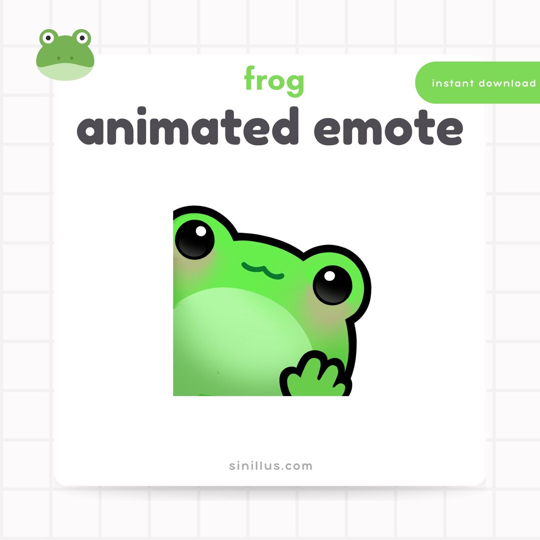 Animated Frog Hi Emote: Twitch Chibi (digital Download) - Etsy