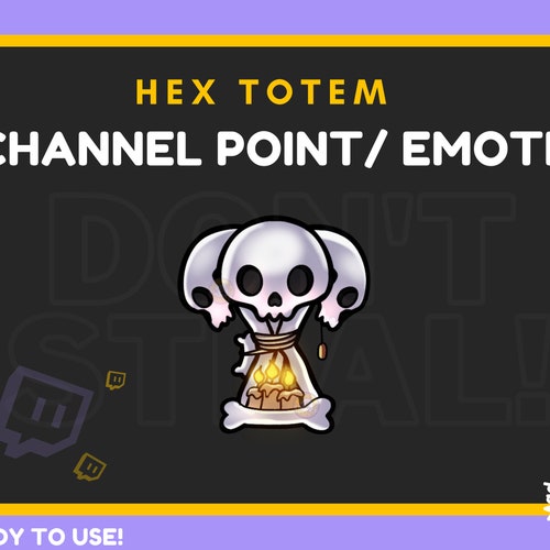 Hex Totem Emote / Twitch Channel Points / Emoji / Discord / - Etsy
