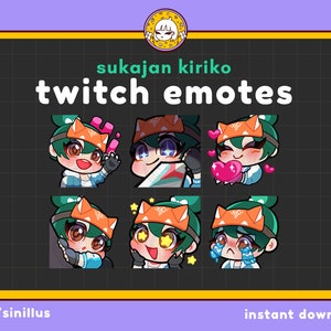 Sukajan Kiriko Emote Set/ Twitch Emote Pack / /discord / - Etsy