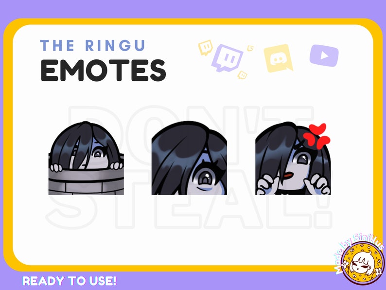 Sadako / the Ringu / Onyro Emote Set / Twitch Emotes Pack / | Etsy Canada