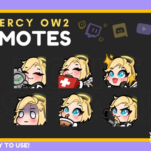 Mercy Overwatch 2 Version Emote Set/ Twitch Emotes Pack / - Etsy Canada