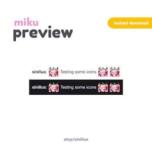 Cherry Miku Jam Emote / Twitch Emote / Emoji / Discord / Youtube ...