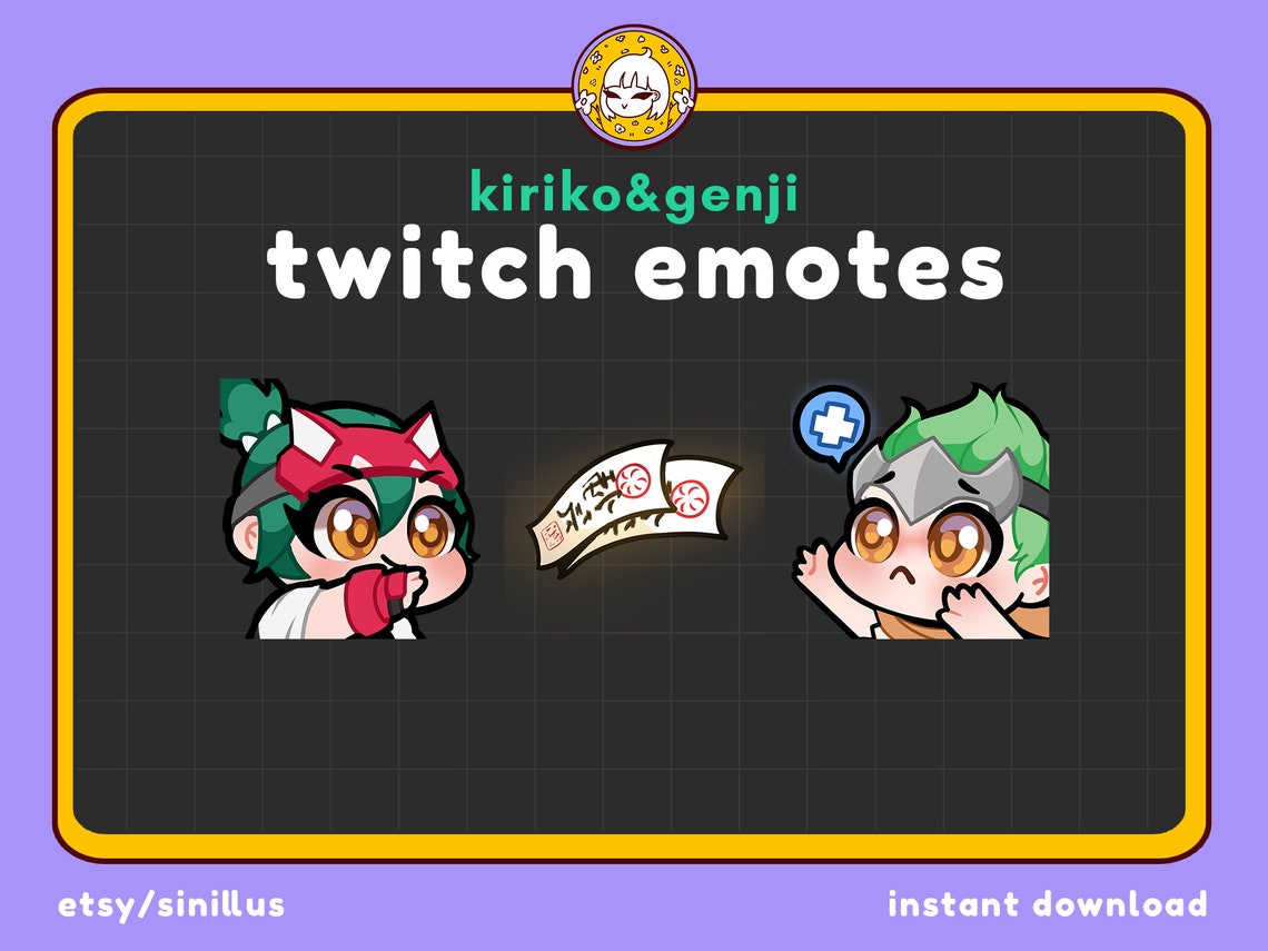 Kiriko&genji Overwatch 2 Emotes / Twitch Emotes / Overwatch - Etsy