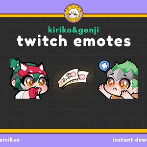 Kiriko&genji Overwatch 2 Emotes / Twitch Emotes / Overwatch - Etsy