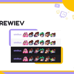 Dva Overwatch 2 Emote Set/ Twitch Emotes Pack / Emoji /discord ...