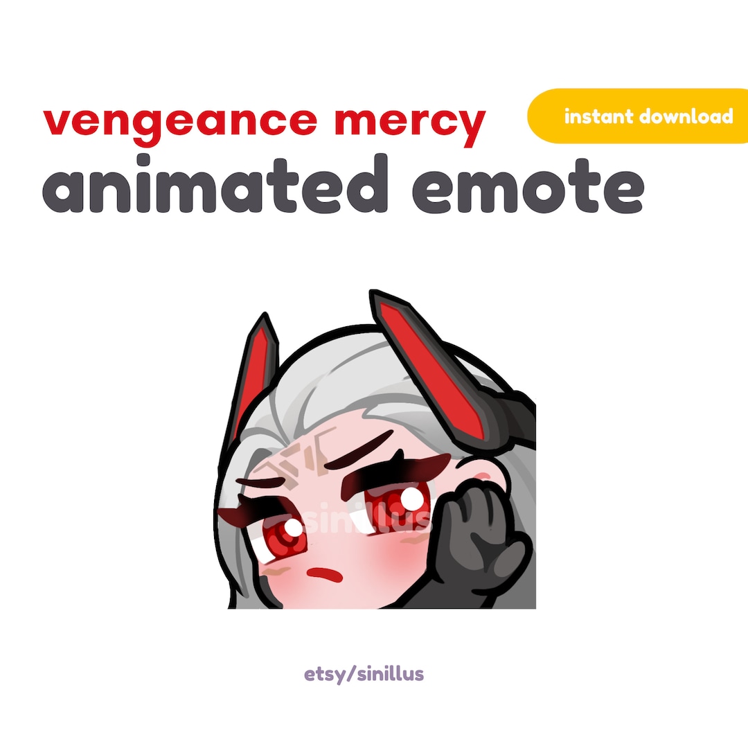 ANIMATED Vengeance Mercy Emote / Twitch Emotes Pack / Emoji /discord ...