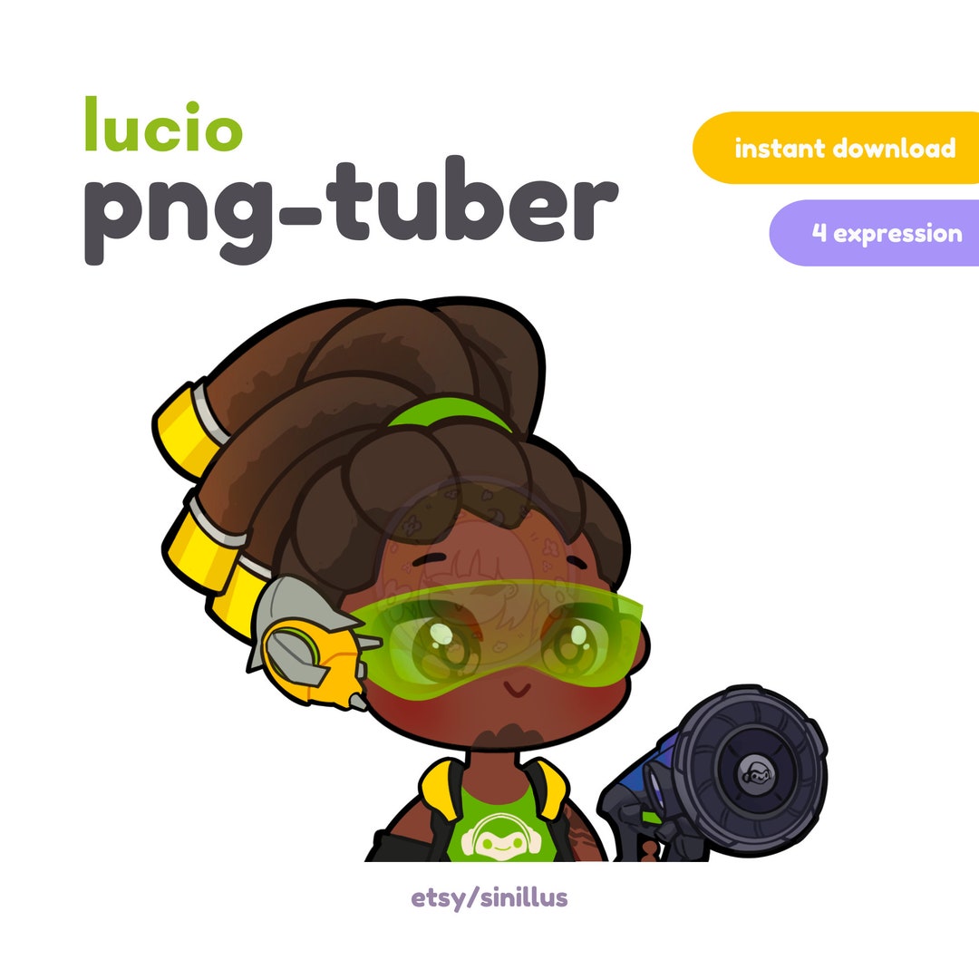 Lucio Overwatch 2 Pngtuber / Twitch Streamer /discord Reactive Images ...