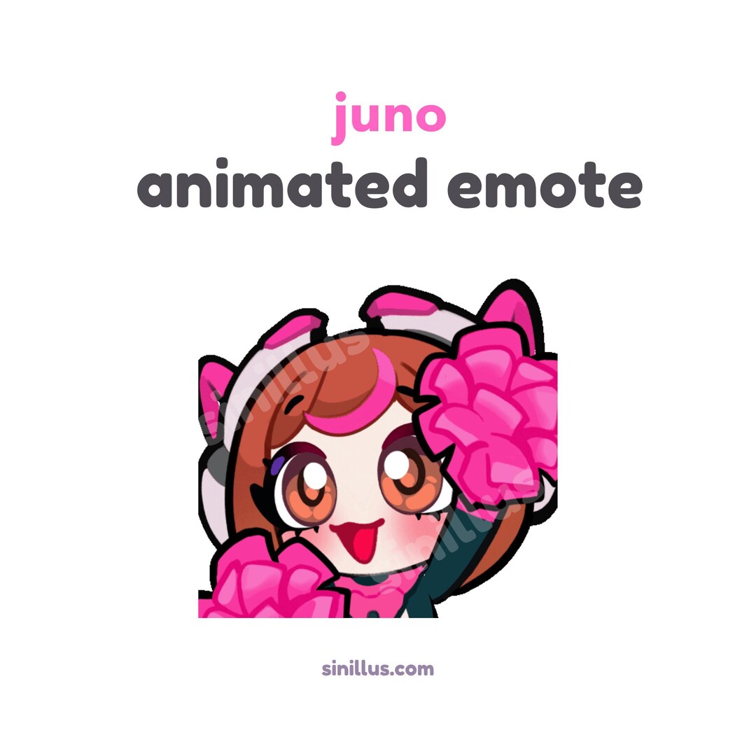 Animated Juno Chibi Emotes: Twitch, Discord, Youtube (GIF Files) - Etsy