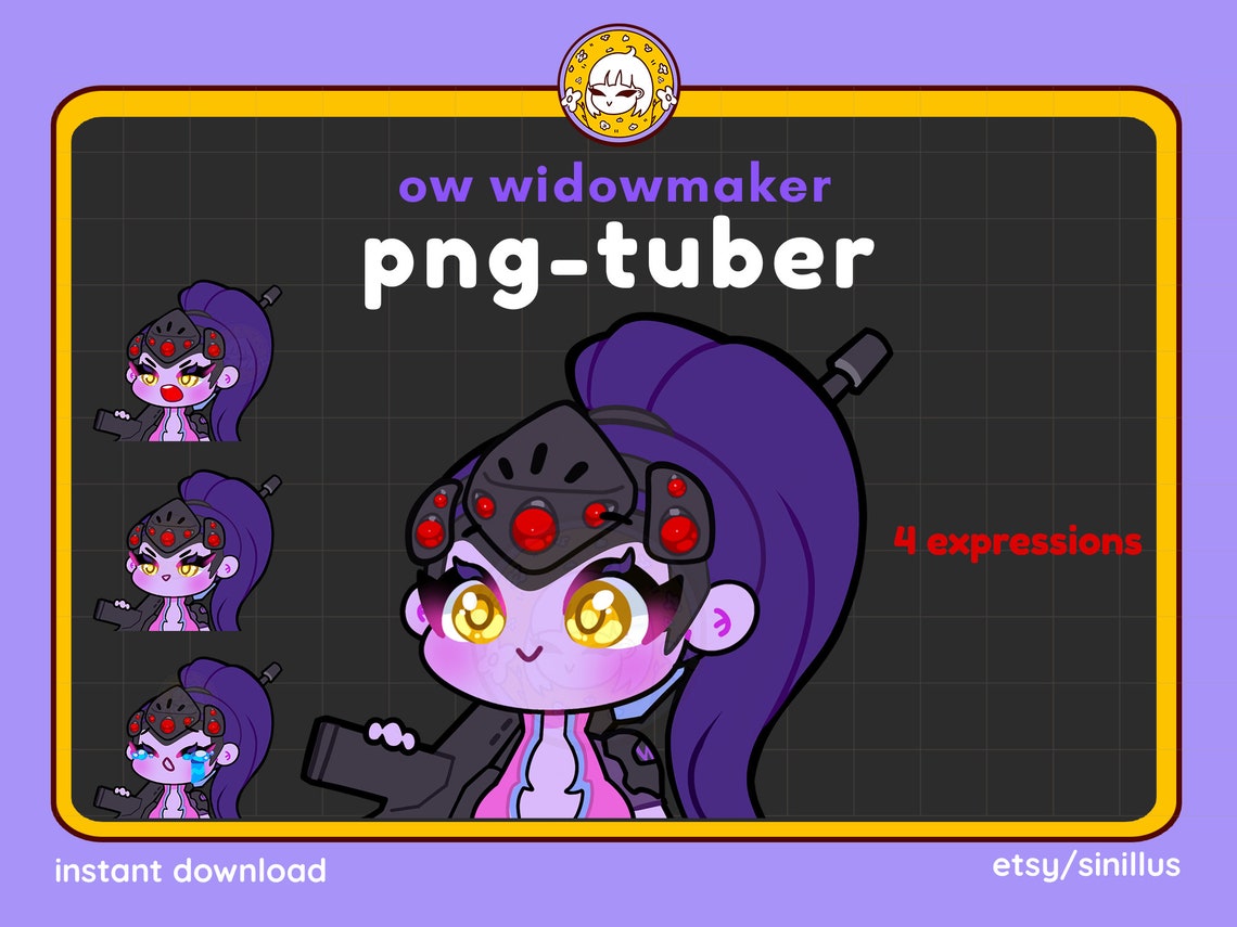 Widowmaker Overwatch 2 Pngtuber / Twitch Streamer /discord - Etsy