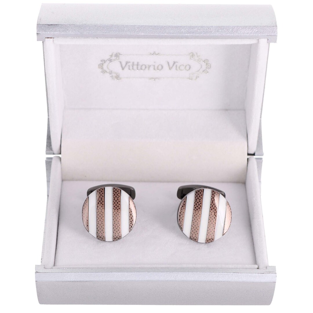 Vittorio Vico Gold & Silver Oversized Cufflinks CL2000 Series - Etsy