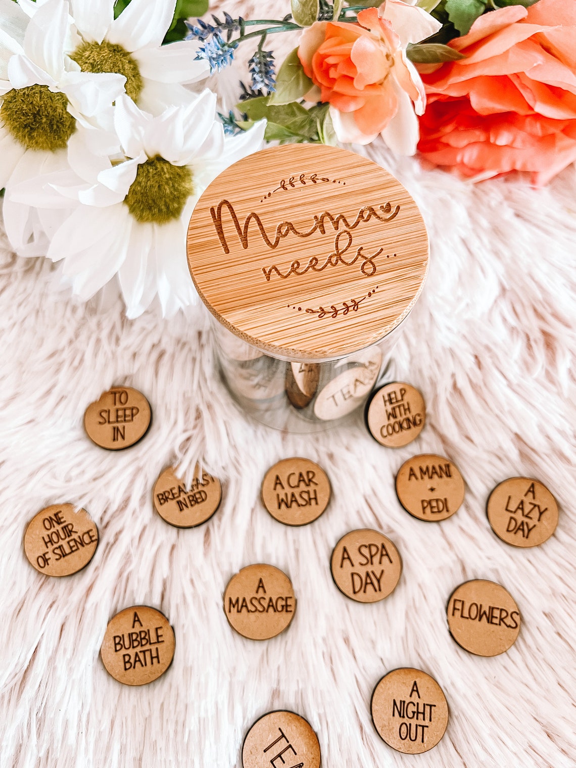 Mother's Day Jar Mom Tokens Mothers Day Gift Mama Needs Jar Gift for ...