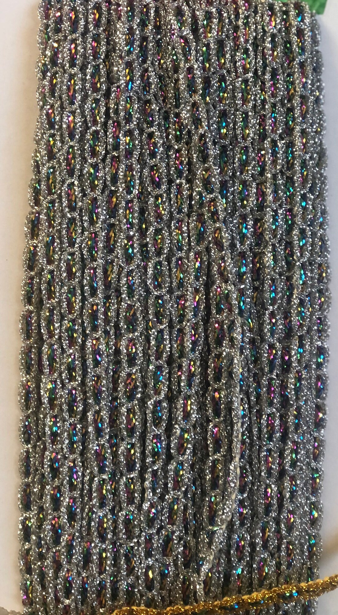 Rainbow Trims Silver Multicolor Dress Decoration Mixed Color Trims ...