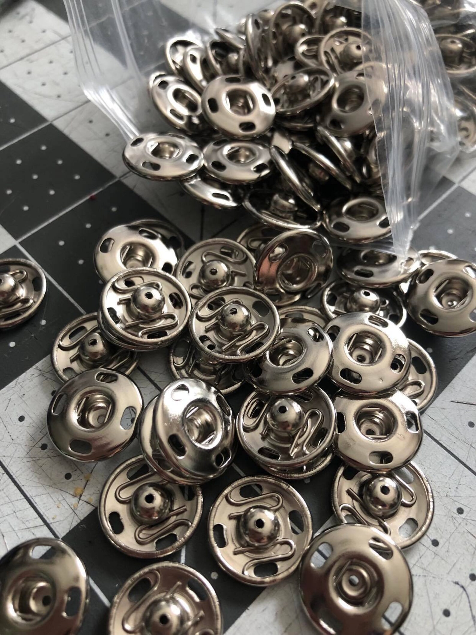 5/8" Silver Sew on Snap Closures, Heavy Duty (4-piece Set) - Etsy