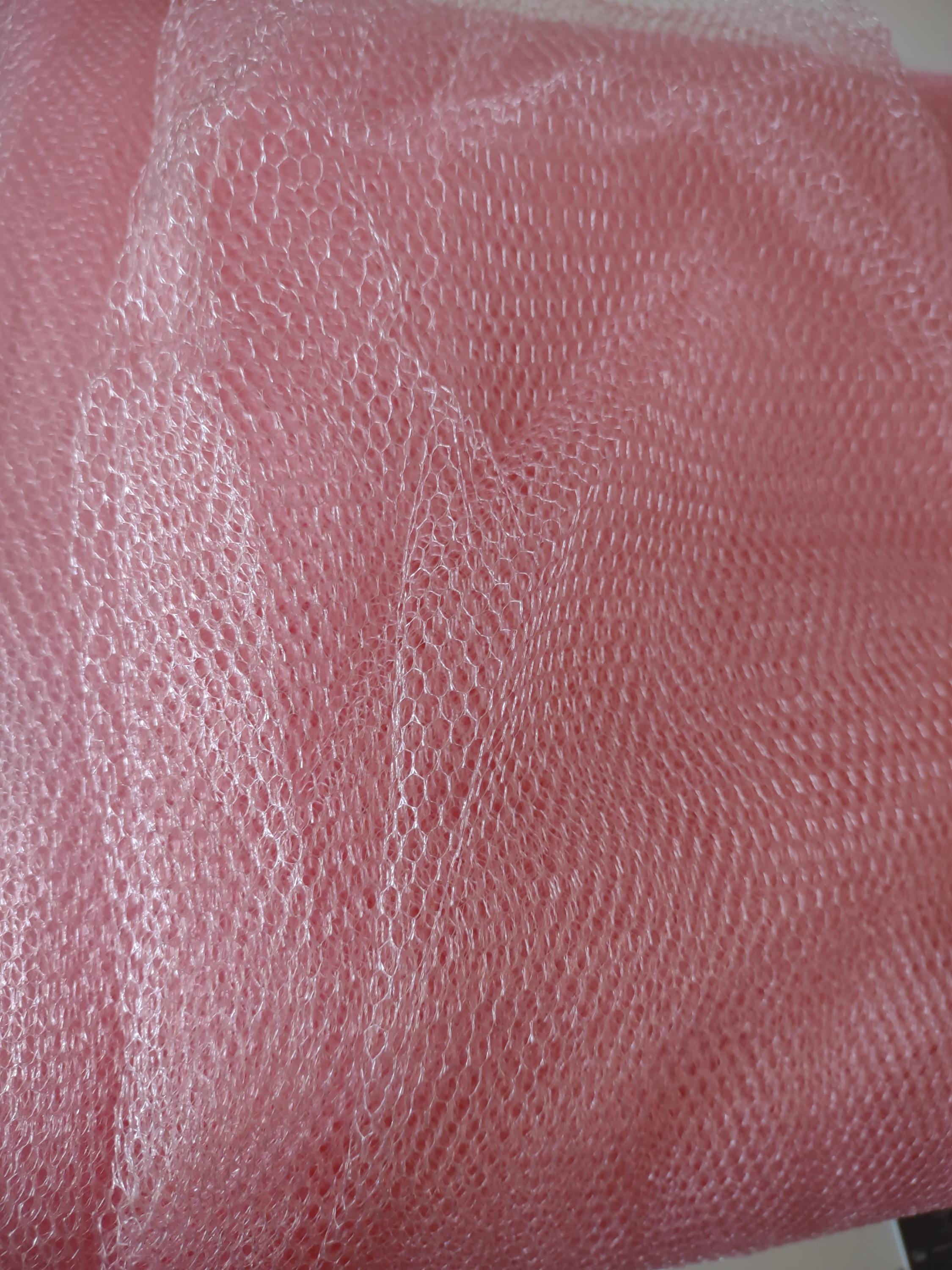 Soft Baby Pink Bobbinet Netting Fabric, Crinoline Underskirt Petticoat ...
