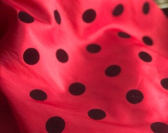Red Black Polka Dot | Etsy