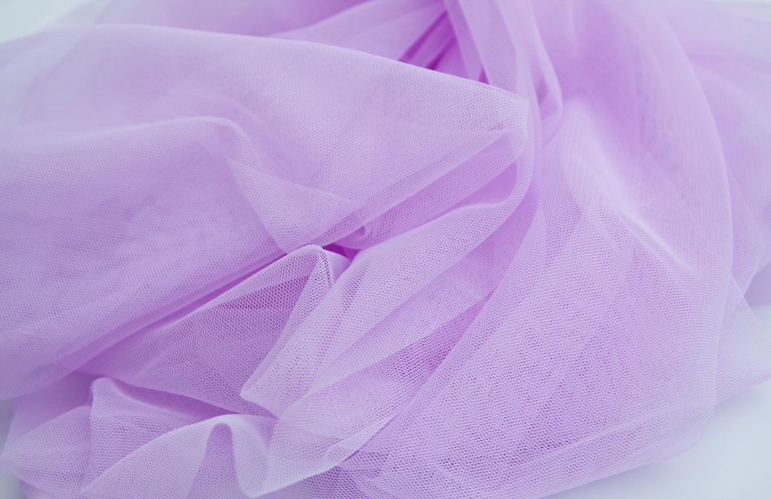 Lilac Tulle, Light Purple Fabric, Lilac Fabric by the Yard, Lilac ...