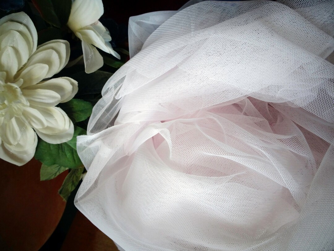 Light Pink Mesh, Soft Pink Fabric, Baby Pink Fabric, Tulle by the Yard ...