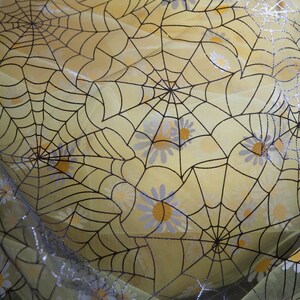 Gothic Mesh Cobweb Veil Spider Web Fabric Nylon Tulle Black Spider Web ...