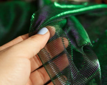 Iridescent Green Fabric - Etsy