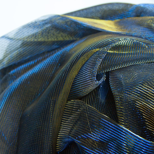 Blue Yellow Fabric - Etsy