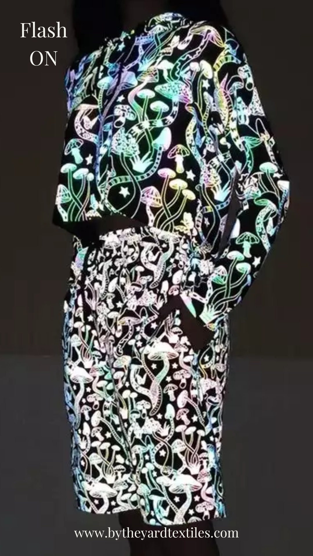 Rave Festival Fabrics, EDC Music Festival Costume Reflective Fabric ...