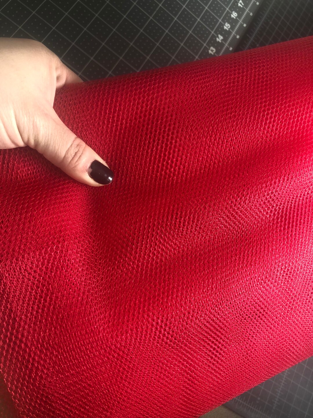 Red Netting Crinoline Skirt Fabric Underskirt Fabric Petticoat Fabric ...