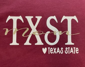 Texas State Mom Shirt - Etsy
