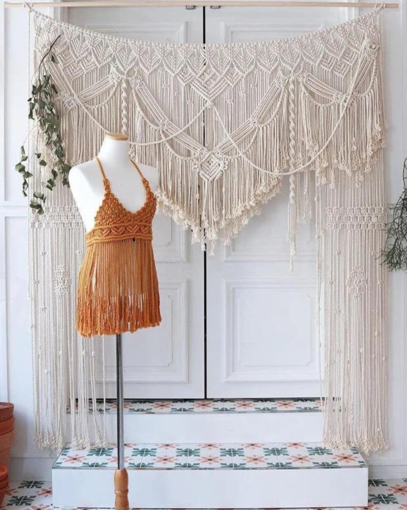 Luxurious Macrame Wall Hanging Macrame Wedding Backdrop Arch - Etsy