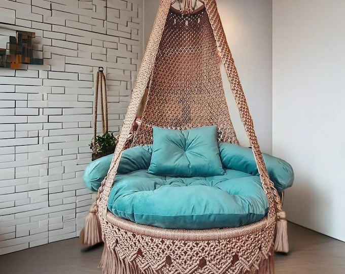 Geodesic Dome SEMISPHERE SWING CHAIR Connected With Ceiling, Trees or ...