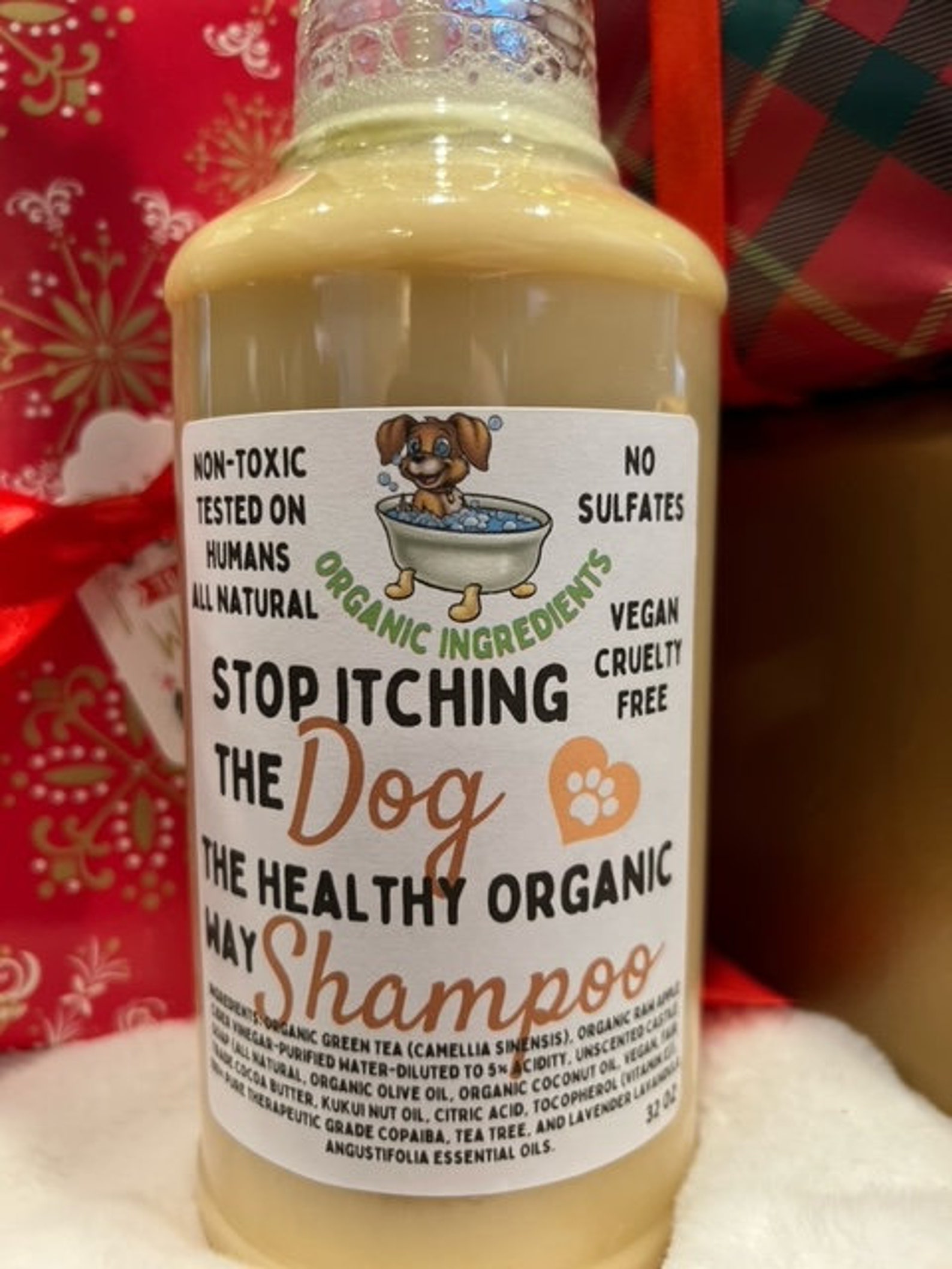 Stop Itching the Healthy Way Organic Dog Shampoo 32ozs - Etsy