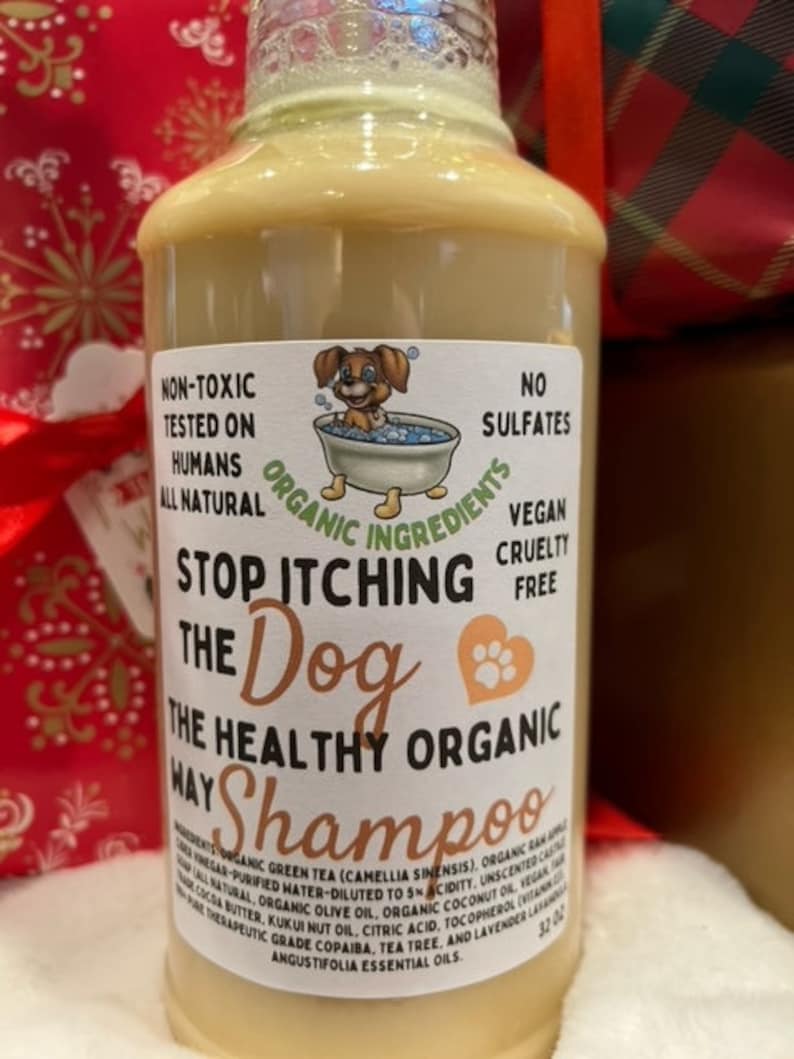 Stop Itching the Healthy Way Organic Dog Shampoo 32ozs - Etsy