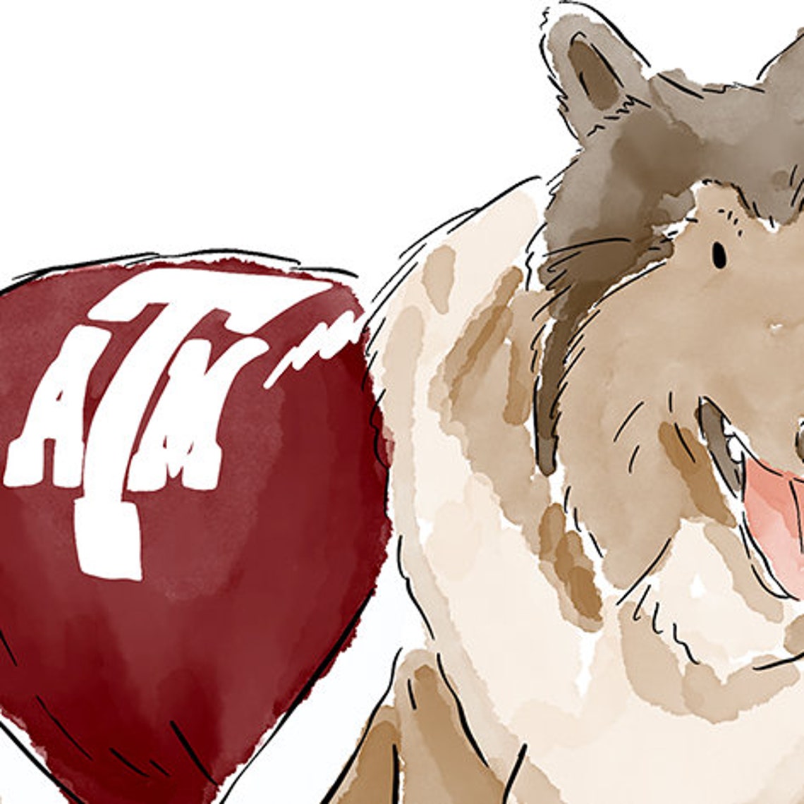 Reveille Texas A&M University college Station Howdy Wall - Etsy