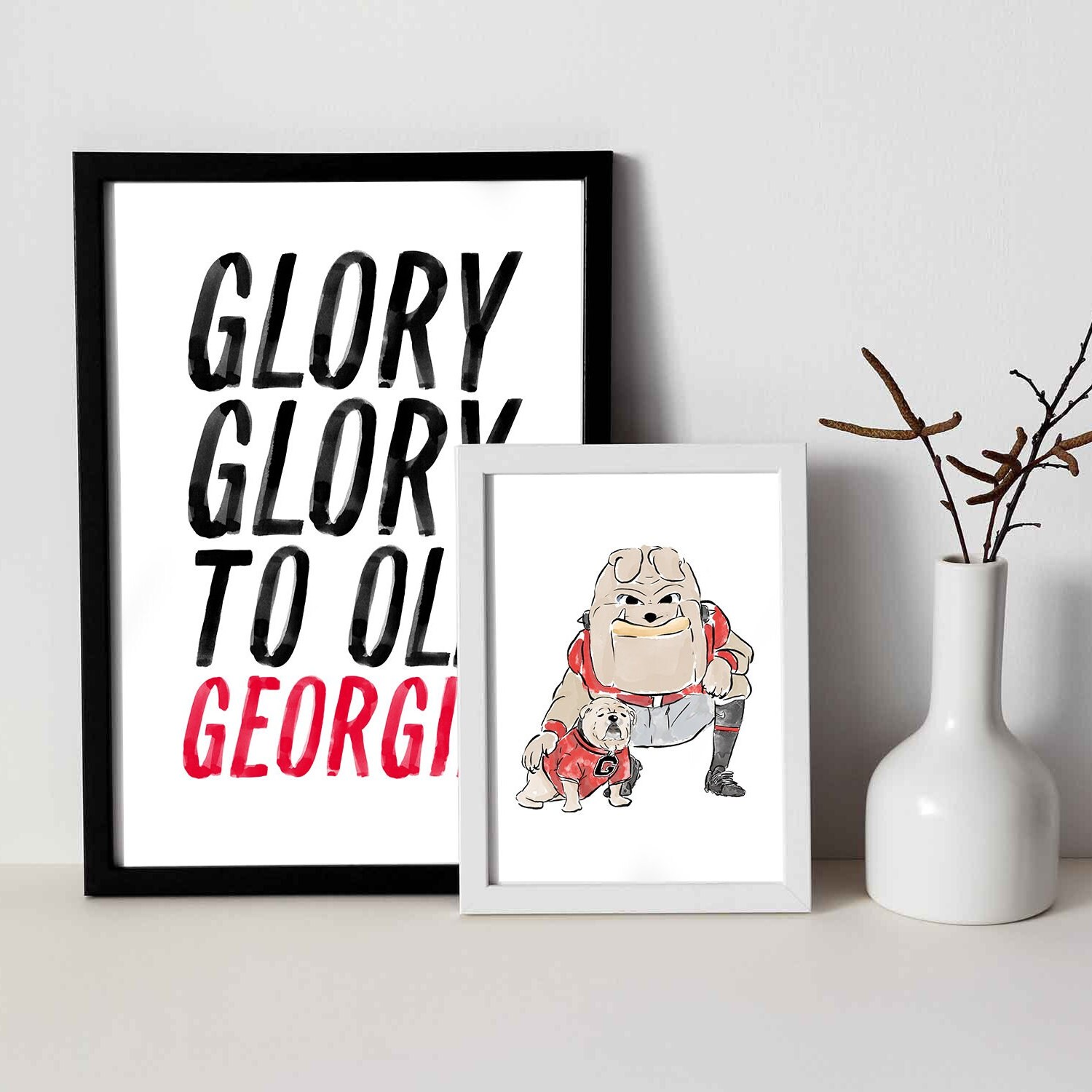 Hairy Dawg, UGA University of Georgia athens Printable Wall Art, Poster ...