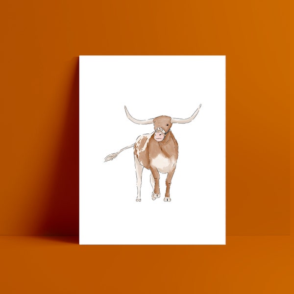 Bevo Texas Longhorn Wall Art - Etsy