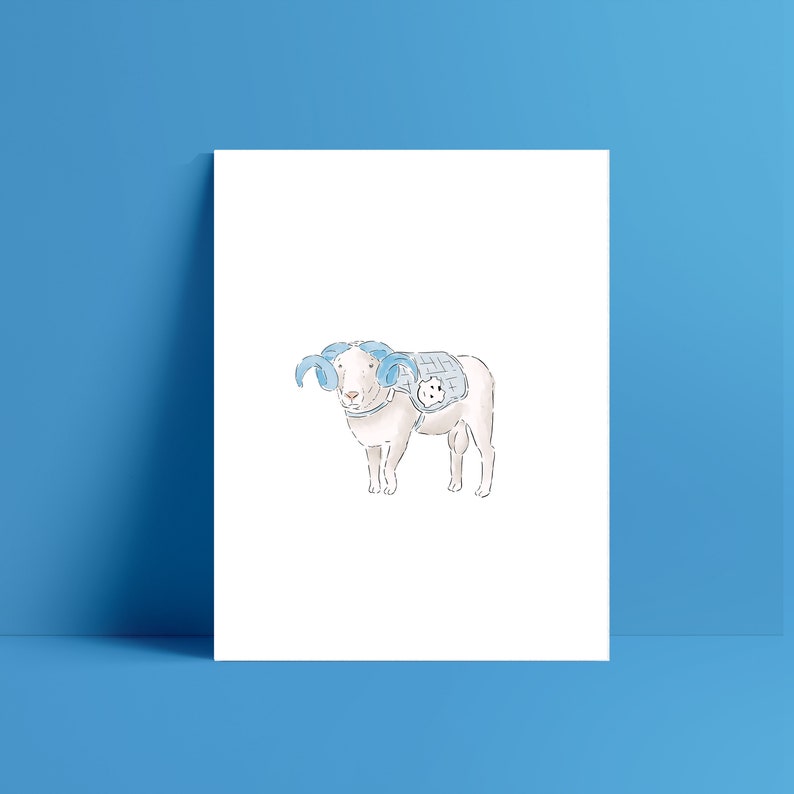 Ramses, UNC chapel Hill Printable Wall Art, Poster, Decor Instant ...