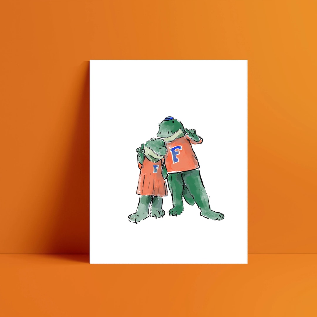 Albert and Alberta Gator, University of Florida Gainesville Printable ...