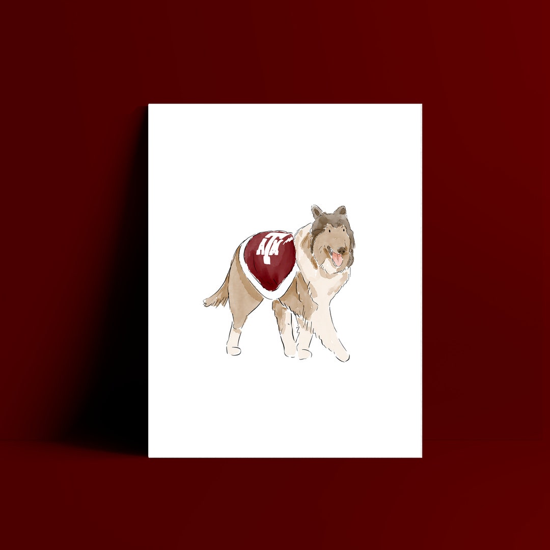 Reveille Texas A&M University college Station Howdy Wall - Etsy