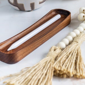 Modern Wooden Pen Tray, Wooden Desk Organizer, Wooden Desk Accessories ...